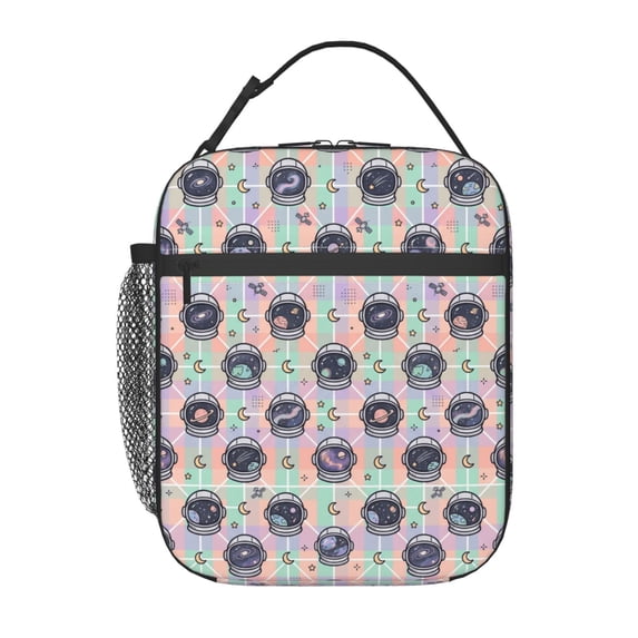 Astronaut Lunch Box, Insulated Space Cosmic Lunch Bag,Reusable Cooler ...