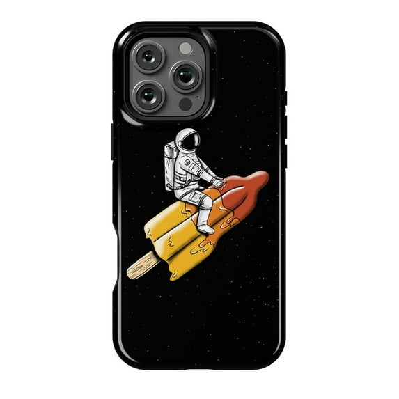 Astronaut Melted Rocket Tough Cases Space Art for iPhone 11-17 ...