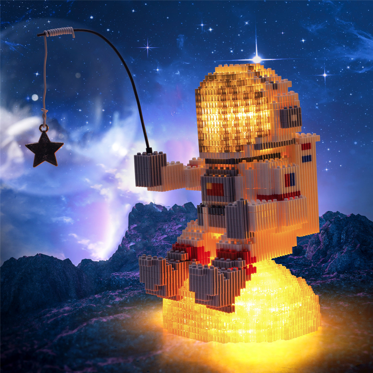 Astronaut Mini Building Blocks - Building Blocks Space Astronaut Model ...