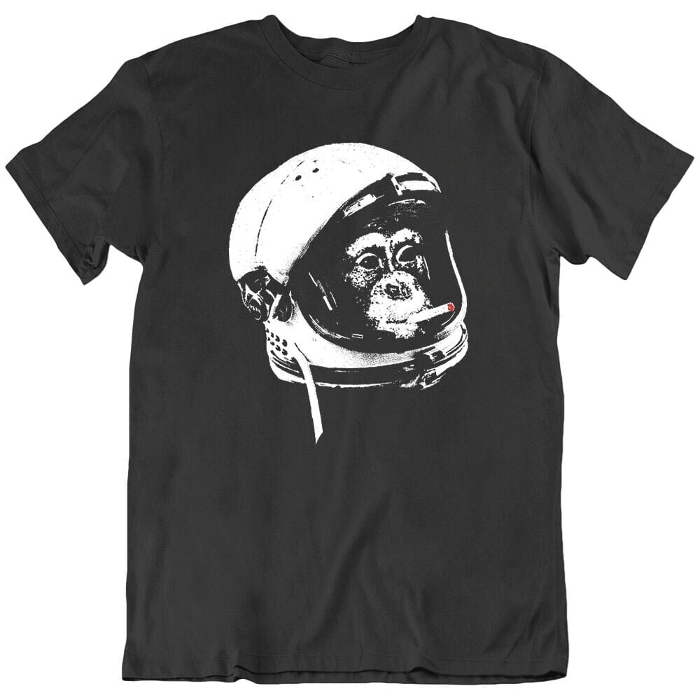 Astronaut Monkey Space Chimp Cigar NASA Funny T Shirt Tee Gift New ...