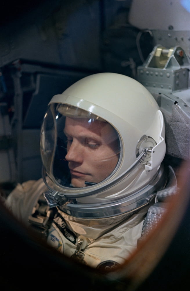 Astronaut Neil Armstrong Before The Launch Of The Gemini 8 Mission ...