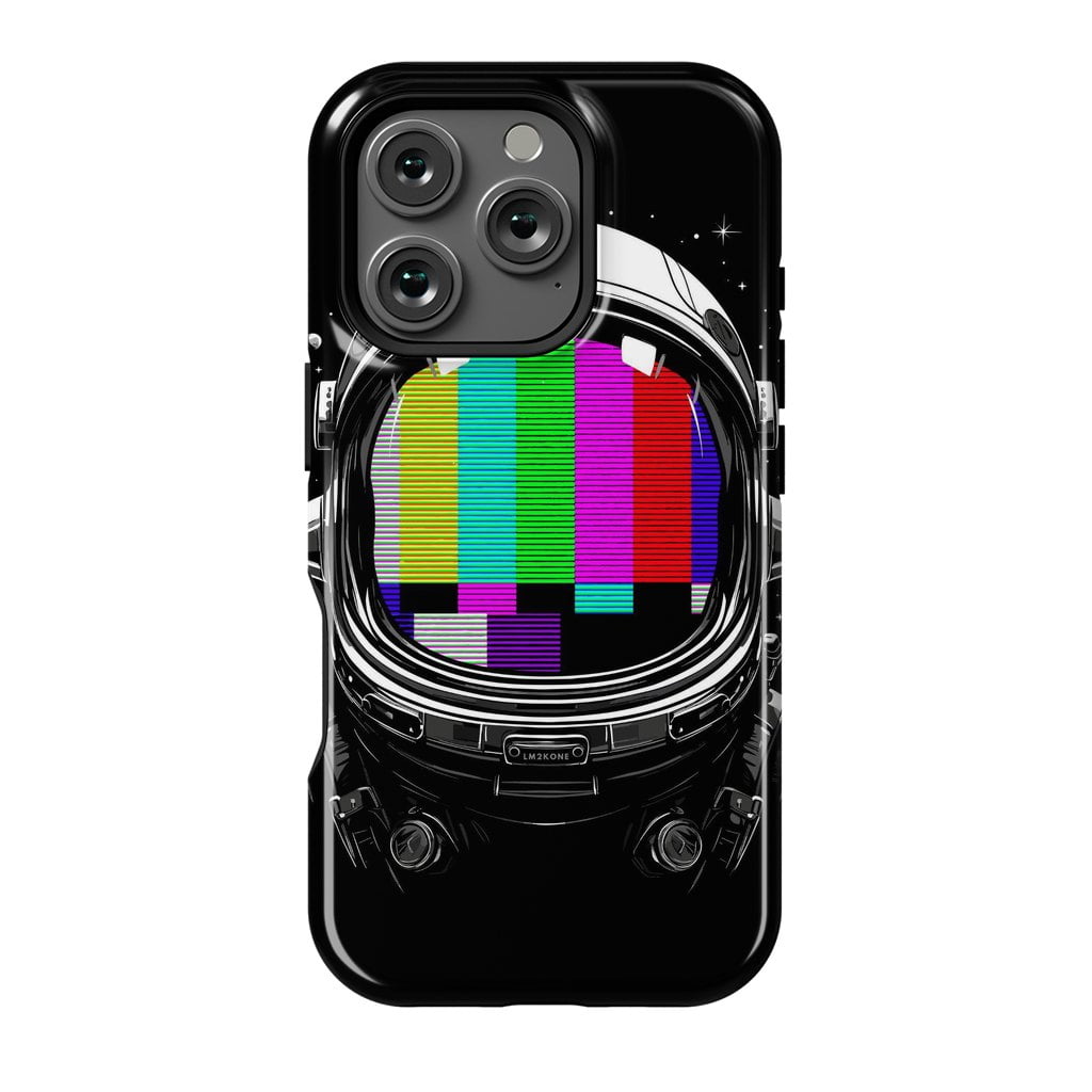 Astronaut No Signal Static Scene Art iPhone Tough Case with iPhone 17 ...