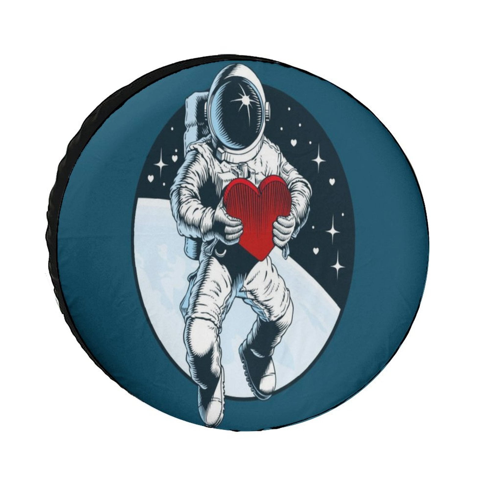 Astronaut And Planet Graphic (43) Spare Tire Cover, Universal Wheel ...