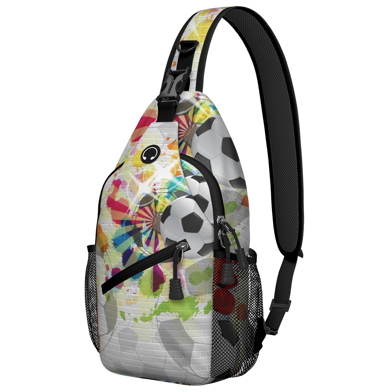 Astronaut Planet Sling Backpack, Starry Night Sky Design, Nebula and ...