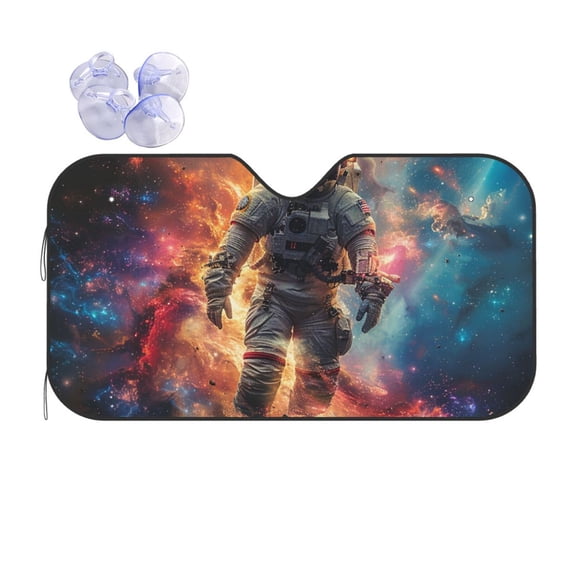 Astronaut Planet Space Galaxy Psychedelic Reflective Car Windshield ...