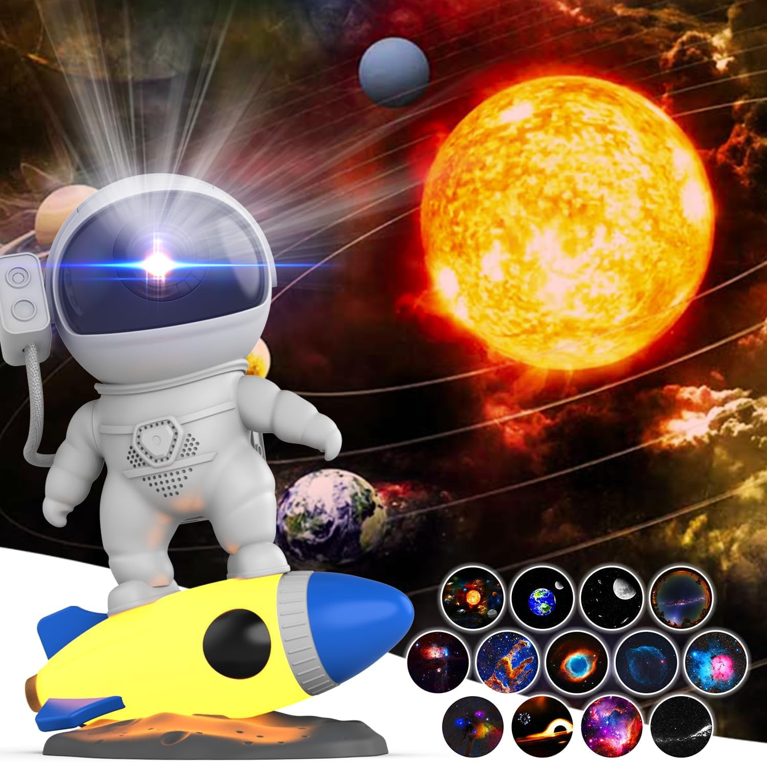 Astronaut Projector, Planetarium Projector with 13 4K Film Discs, Led ...