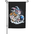 Astronaut Rabbit Garden Flag Double Sided Farmhouse Outdoor Yard ...