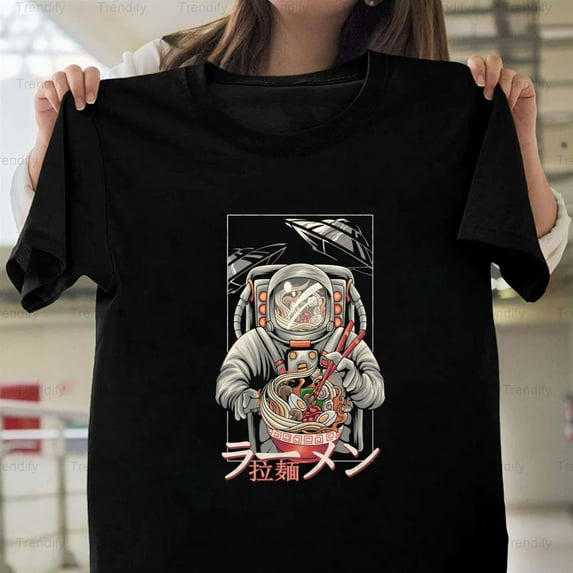 Astronaut Ramen Funny Sci-Fi Outer Space Japanese Food Parody H38887 ...