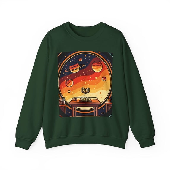 Astronaut Reader Pullover Featuring Cosmic Book Theme, Clean Space ...