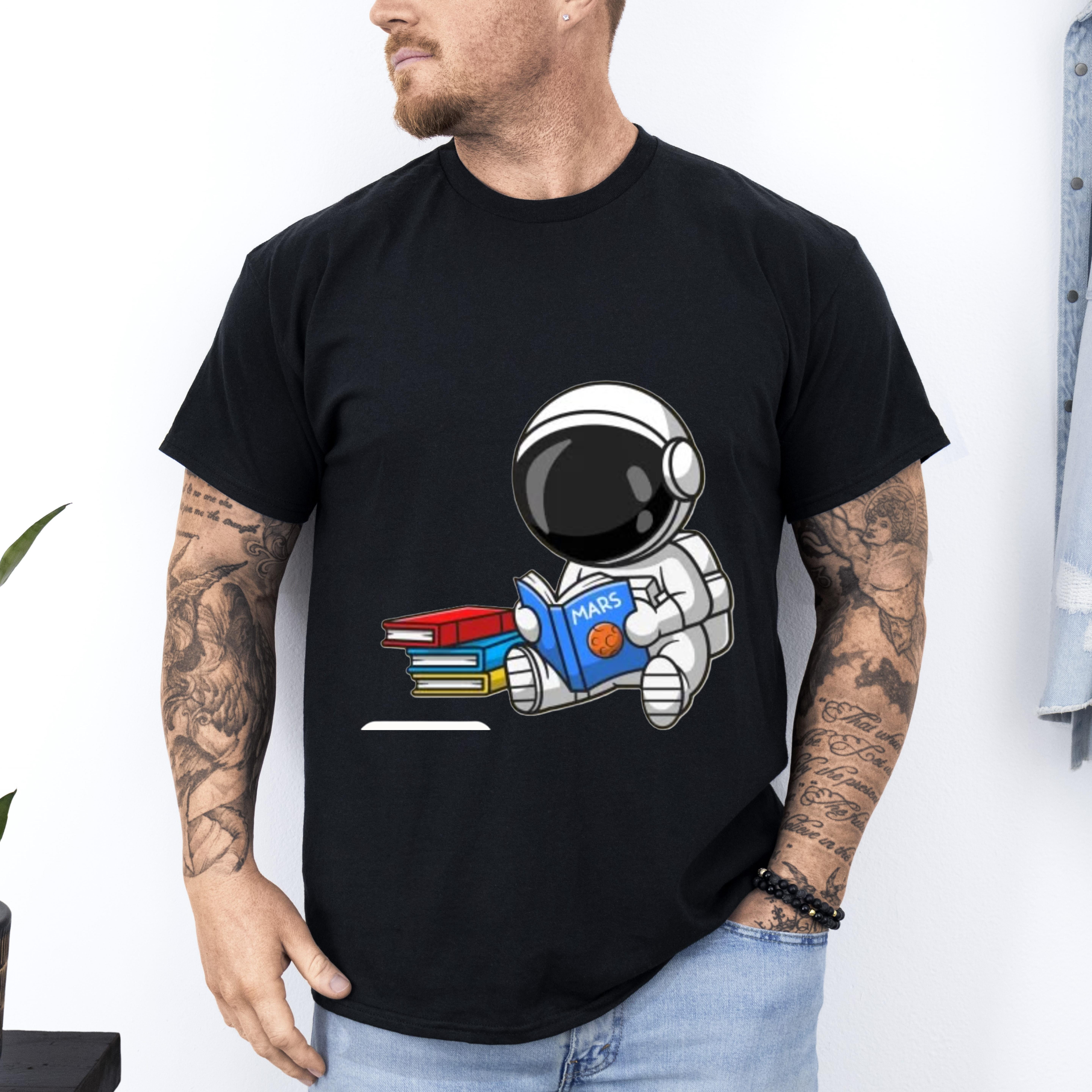 Astronaut Reading on Mars shirt/sweatshirt/hoodie - Cool Space Graphic ...