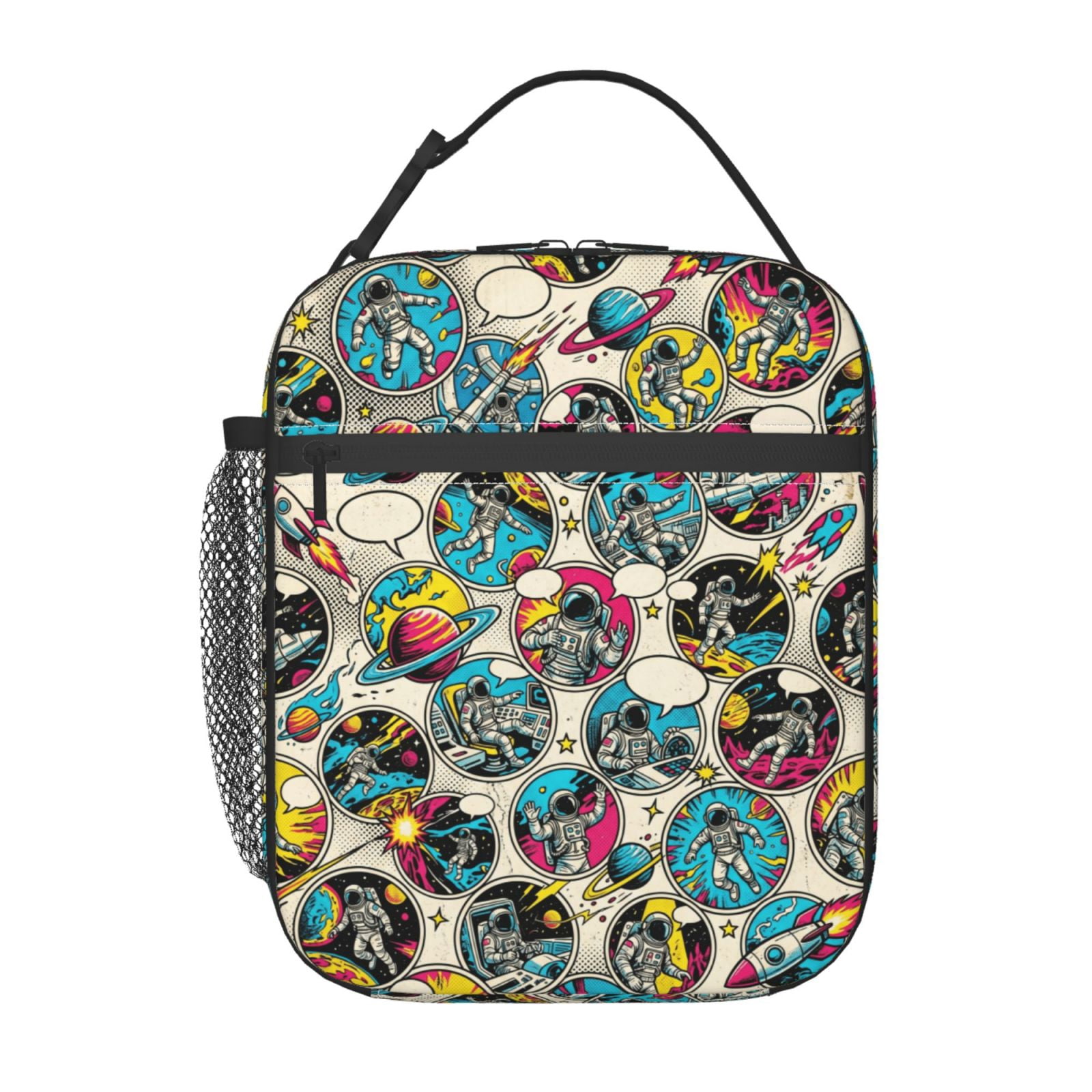 Astronaut Reusable Lunch Bag,Space Rocket Planet Insulated Lunch Box ...