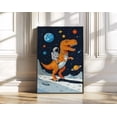 Astronaut Riding T RexSpace Poster Dinosaur Wall For Kids RoomBold ...