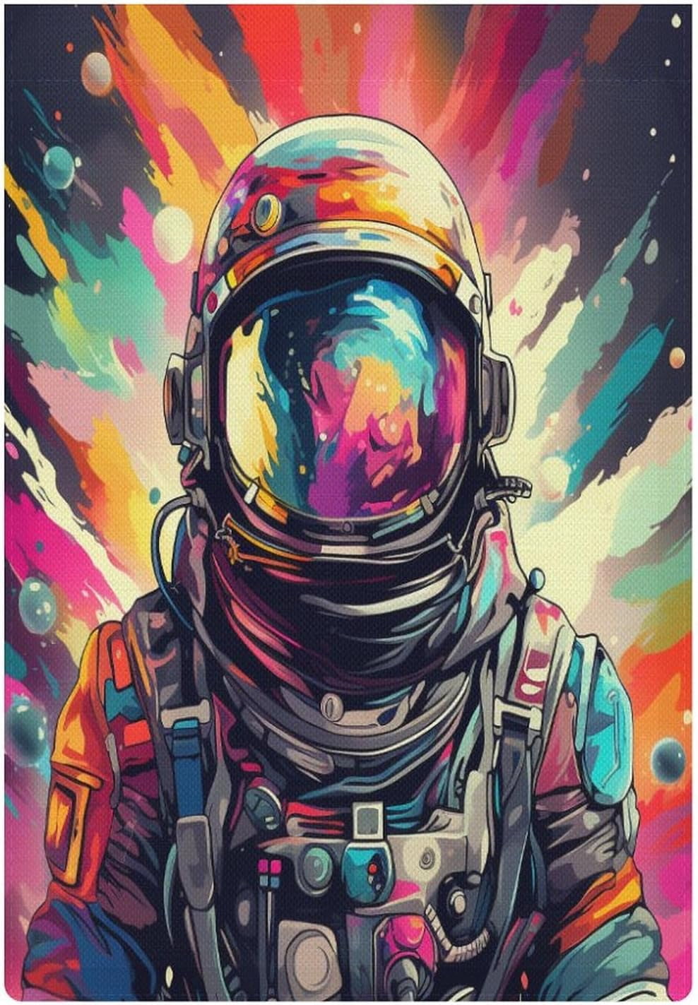 Astronaut Rocket and Spaceship Garden Flag Double Sided 12x18 Inch ...