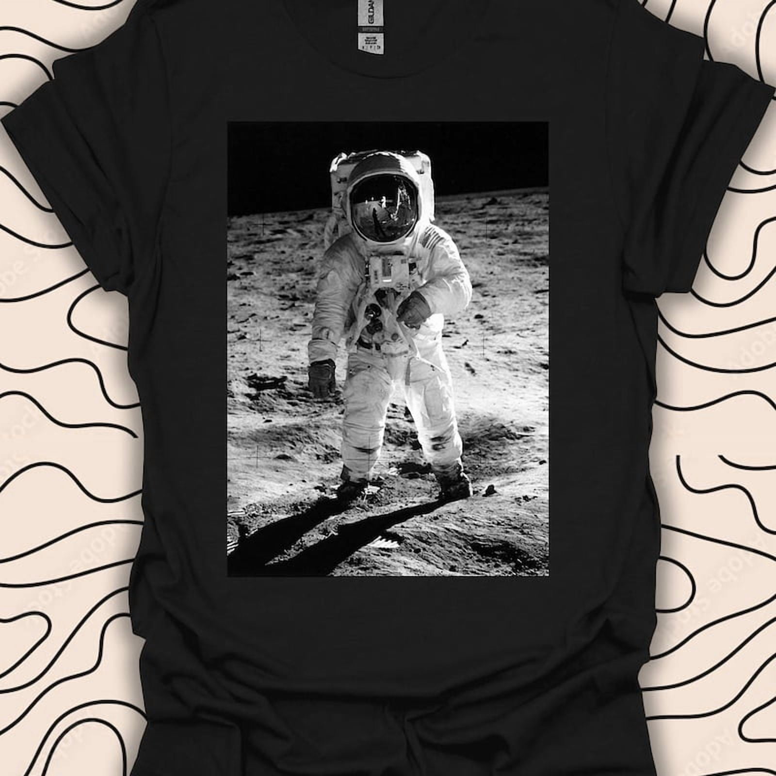 Astronaut Shirt Space Explorer Gift Moon Landing Design Graphic Tee,for men and women up to 5XL ...