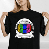 Astronaut Sloth Funny Slow Animal Space Galaxy Graphic Cotton Tee Shirt ...