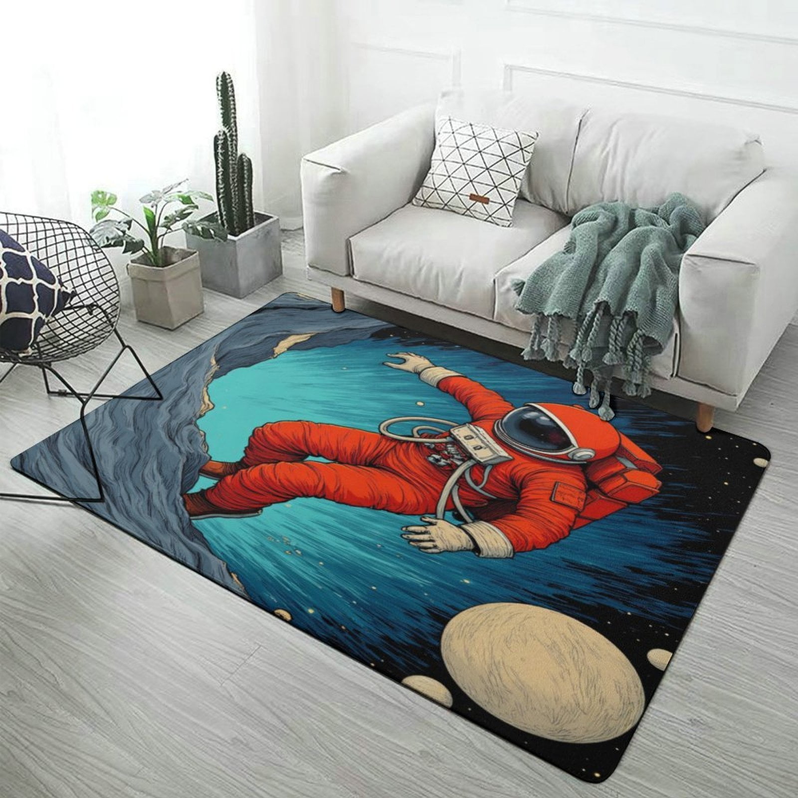 Astronaut Space Adventure(2)-1 Carpet Style Living Room Bedroom Rug ...
