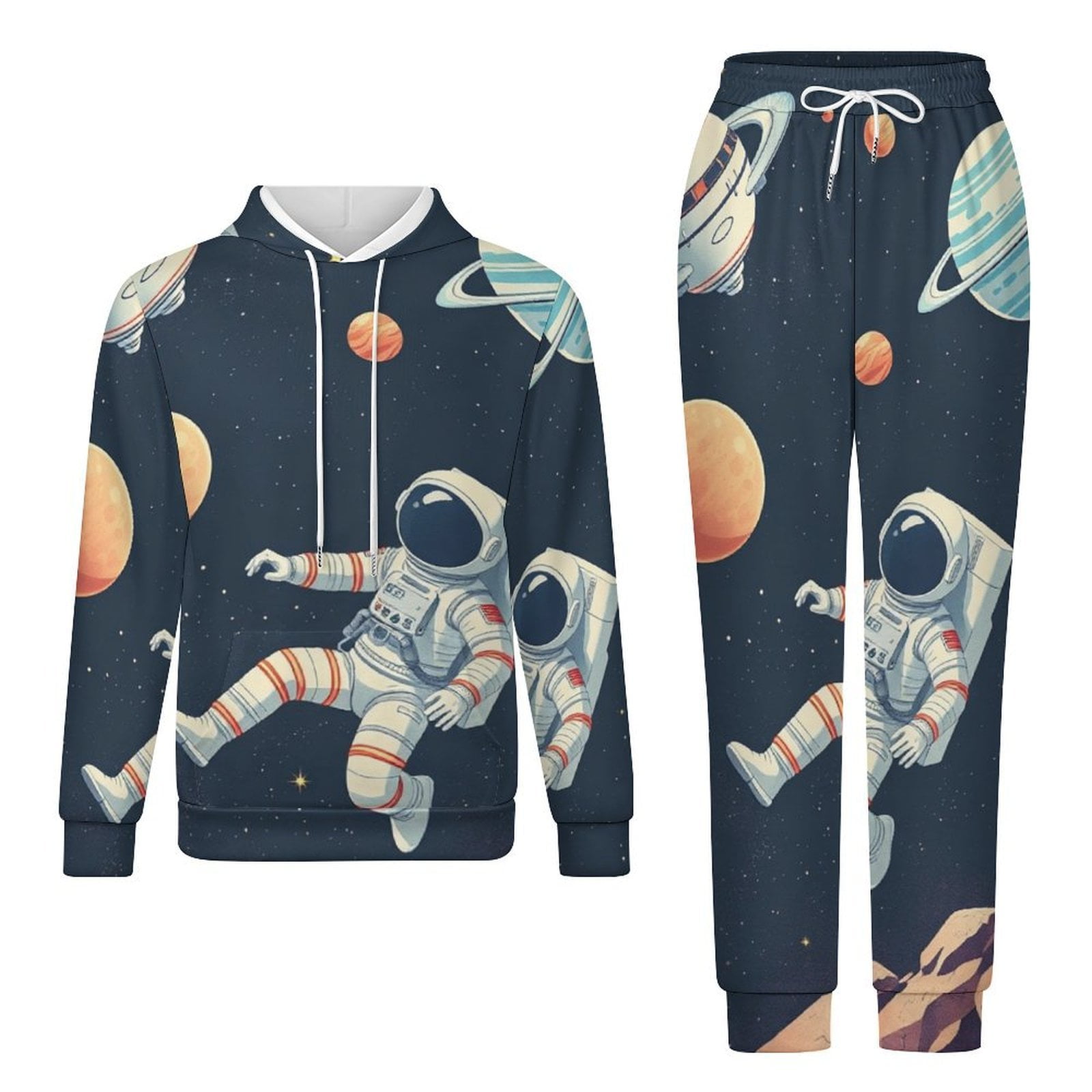 Astronaut Space Adventure Cosmos(7) Hoodie + Pants Suit Cool Men/Women ...