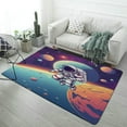 Astronaut Space Adventure Cosmos Carpet Rug for Home Living Room ...