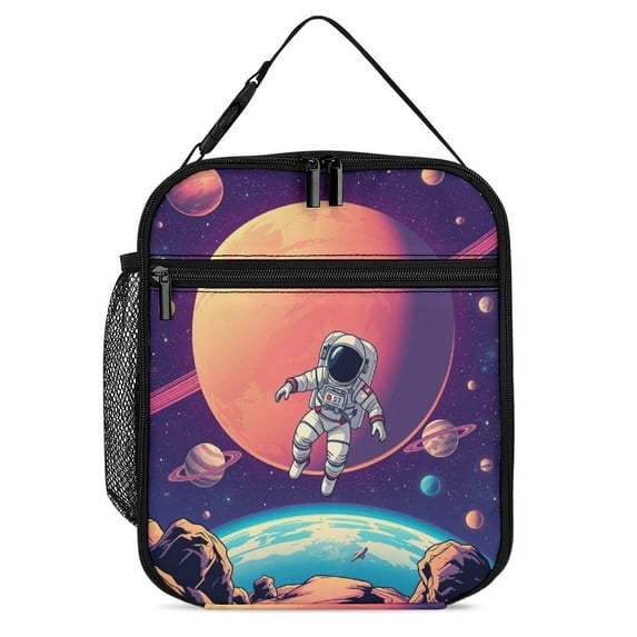 Astronaut Space Adventure Cosmos Lunch Bag Thermal Bag Lunch Container ...