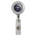 Astronaut Space Earth Moon Solar System Pattern Retractable Reel Chrome ...