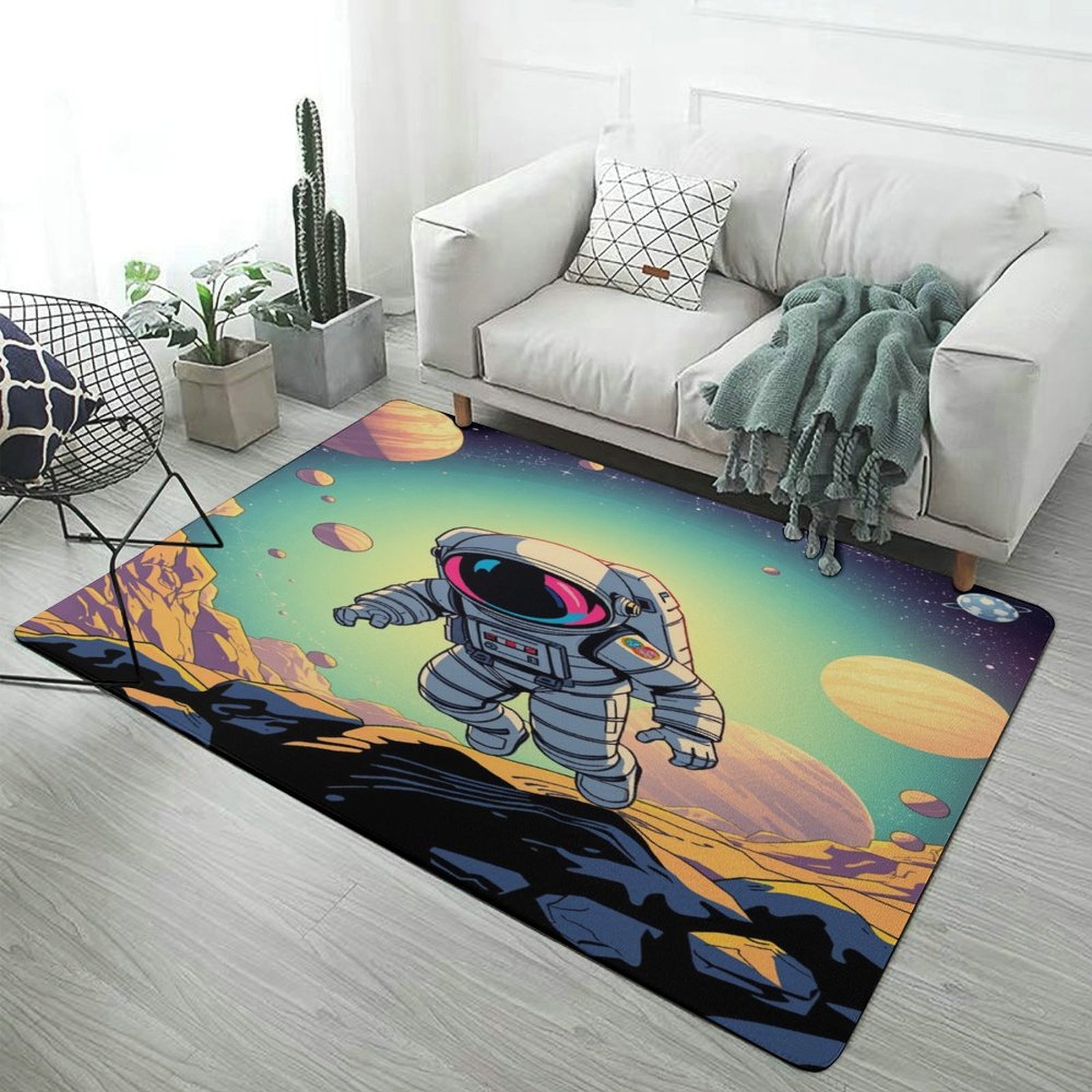 Astronaut Space Exploration Adventure Carpets for Living Room Luxury ...