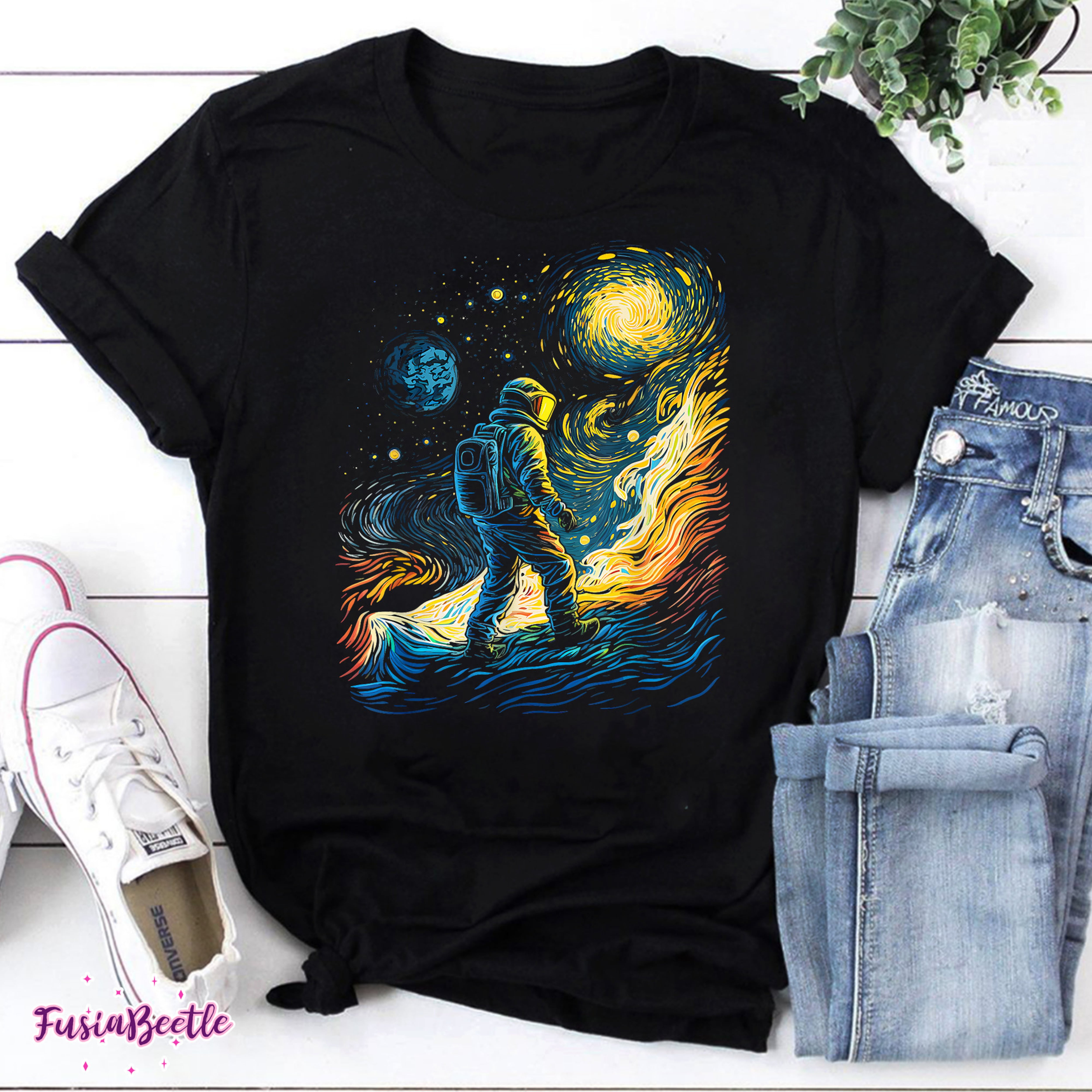 Astronaut Space Gifts Science Gifts Funny Space Vintage T-Shirt ...