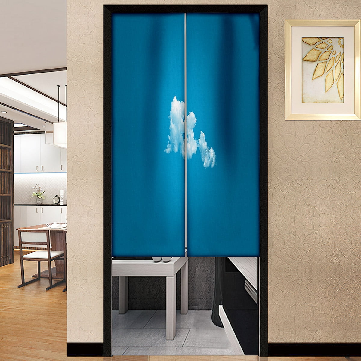 Astronaut Space Moon Minimalist Door Curtains Japanese Style Doorway ...