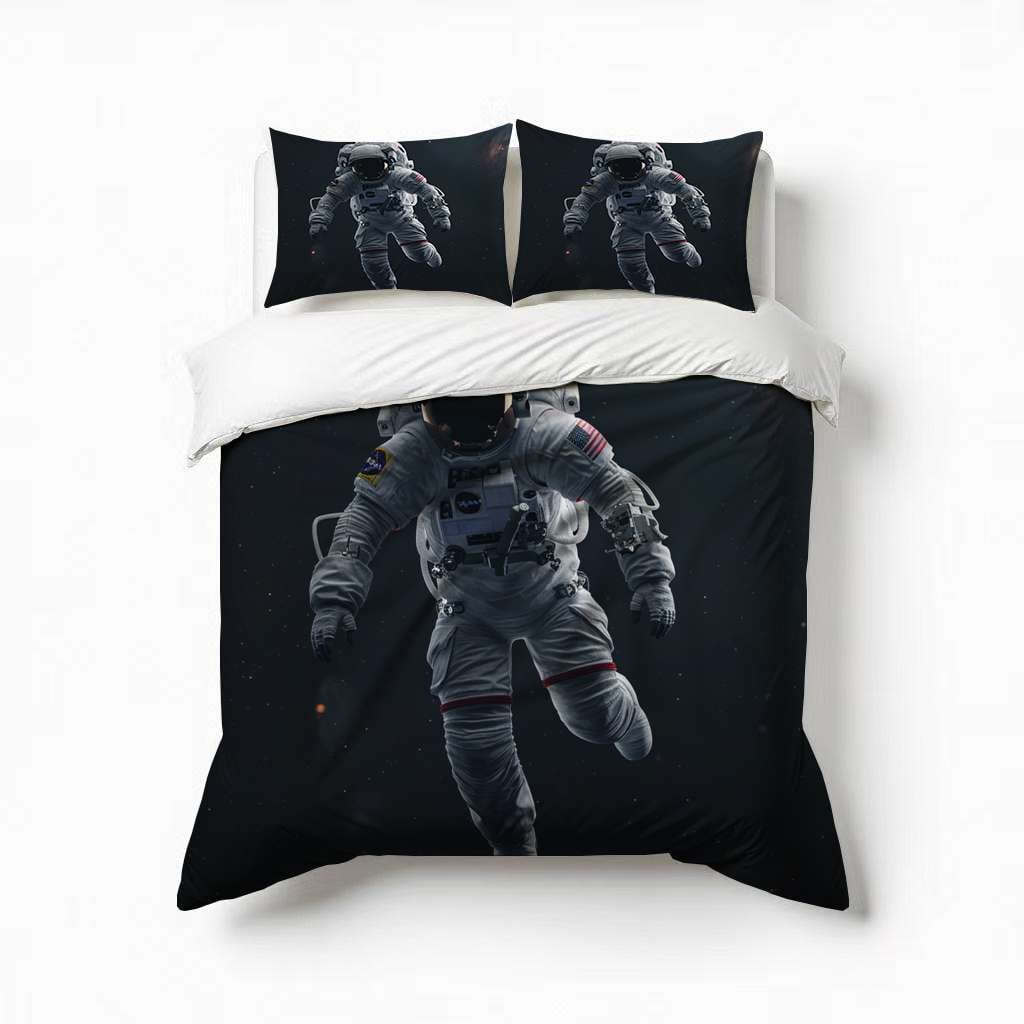 Astronaut Space Odyssey Bedding Set 3 Pcs Soft Microfiber Quilt Cover ...