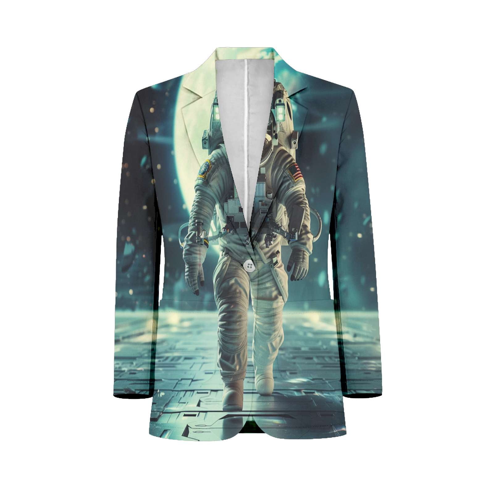 Astronaut Space Odyssey Customized Men's Suits full man Shawl Collar ...