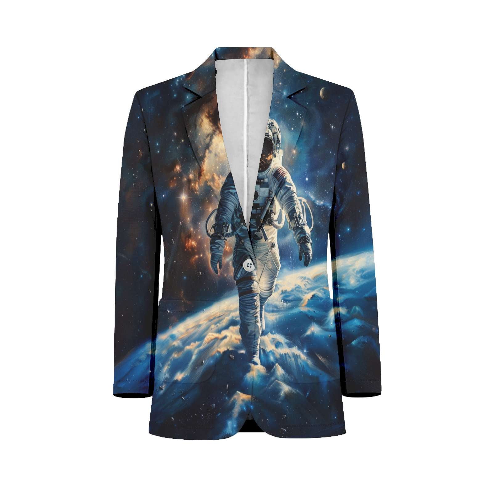 Astronaut Space Odyssey Customized Men's Suits full man Shawl Collar ...