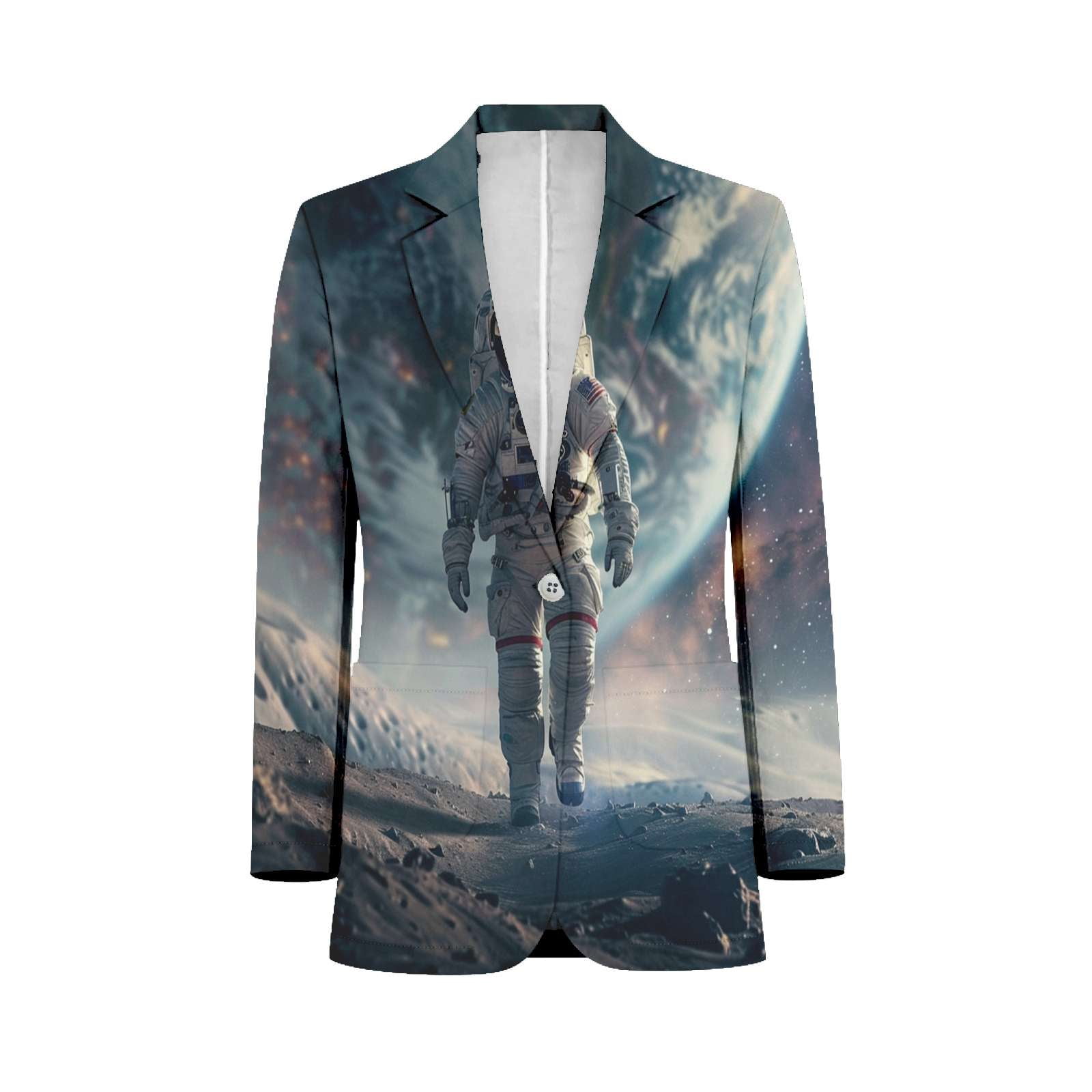 Astronaut Space Odyssey Customized Men's Suits full man Shawl Collar ...