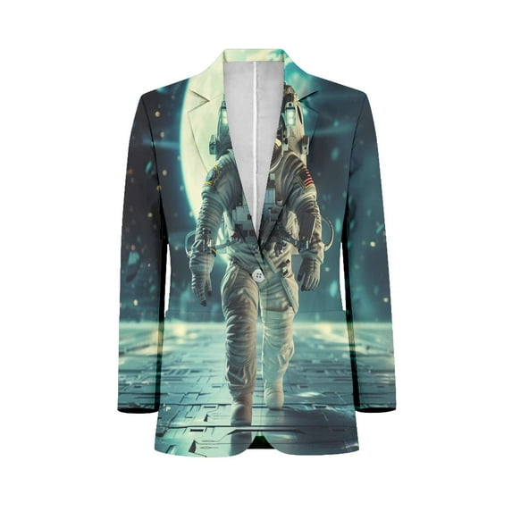 Astronaut Space Odyssey Mens Suits Shawl Collar Slim Fit Suit Mens ...