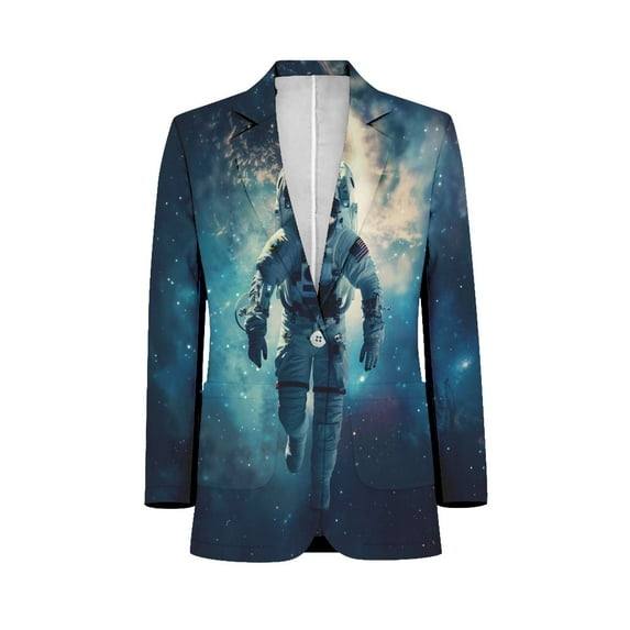 Astronaut Space Odyssey Mens Suits Shawl Collar Slim Fit Suit Mens ...
