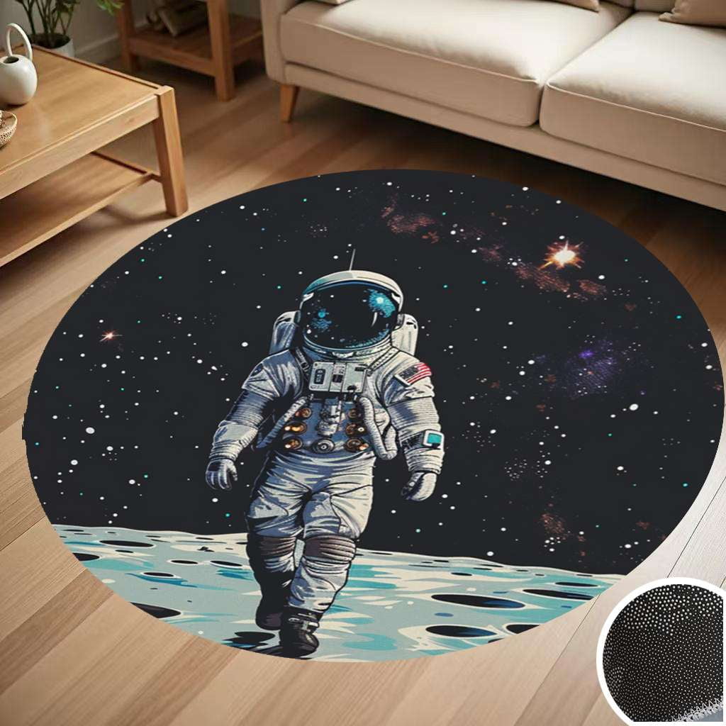 Astronaut Space Odyssey Round Carpet Living Room Bedroom Home ...