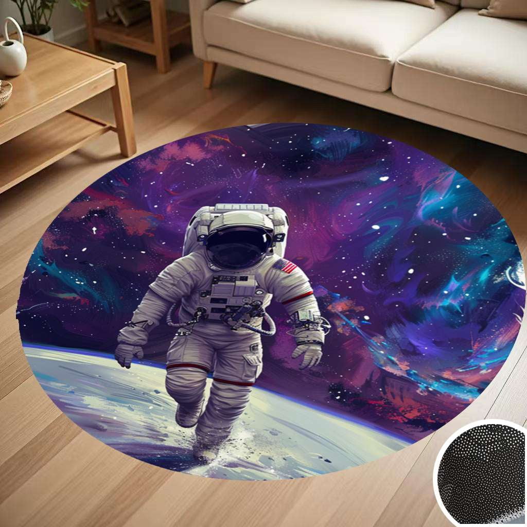 Astronaut Space Odyssey Round Carpet Living Room Bedroom Home ...