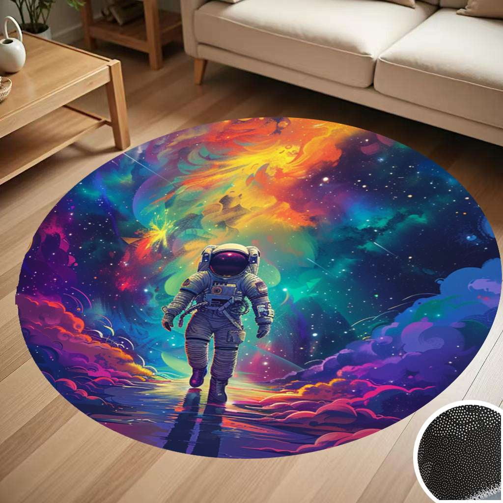 Astronaut Space Odyssey Round Carpet Living Room Bedroom Home ...