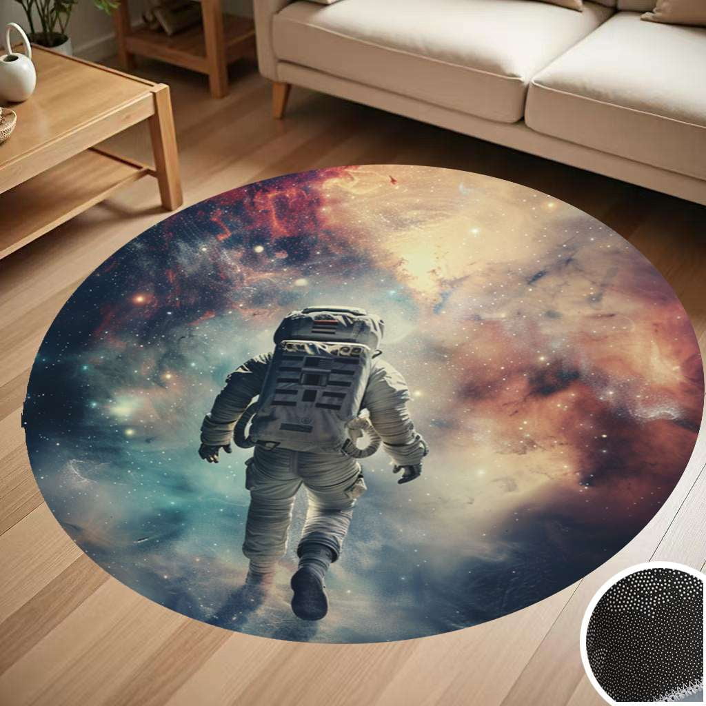 Astronaut Space Odyssey Round Carpet Living Room Bedroom Home ...