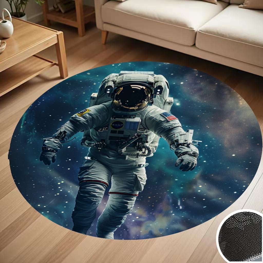 Astronaut Space Odyssey Round Carpet Living Room Bedroom Home ...