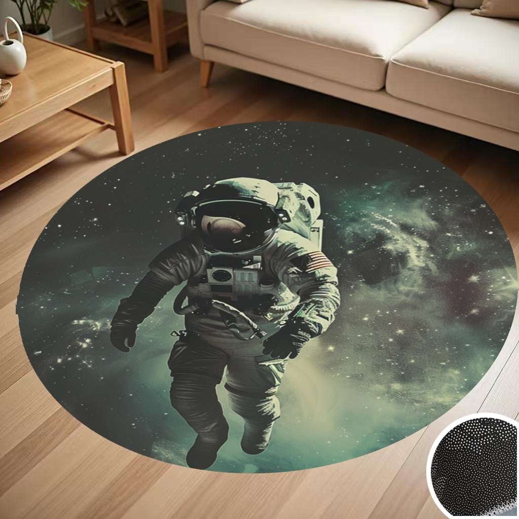 Astronaut Space Odyssey Round Carpet Living Room Bedroom Home ...