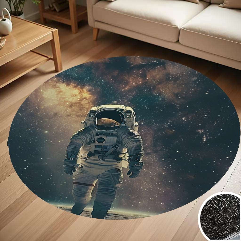 Astronaut Space Odyssey Round Carpet Living Room Bedroom Home ...