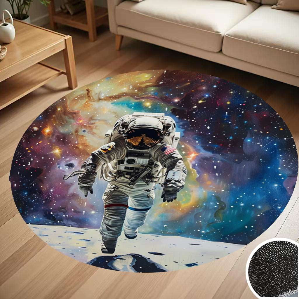 Astronaut Space Odyssey Round Carpet Living Room Bedroom Home ...