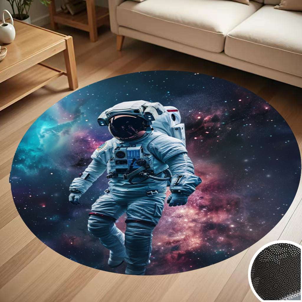 Astronaut Space Odyssey Round Carpet Living Room Bedroom Home ...