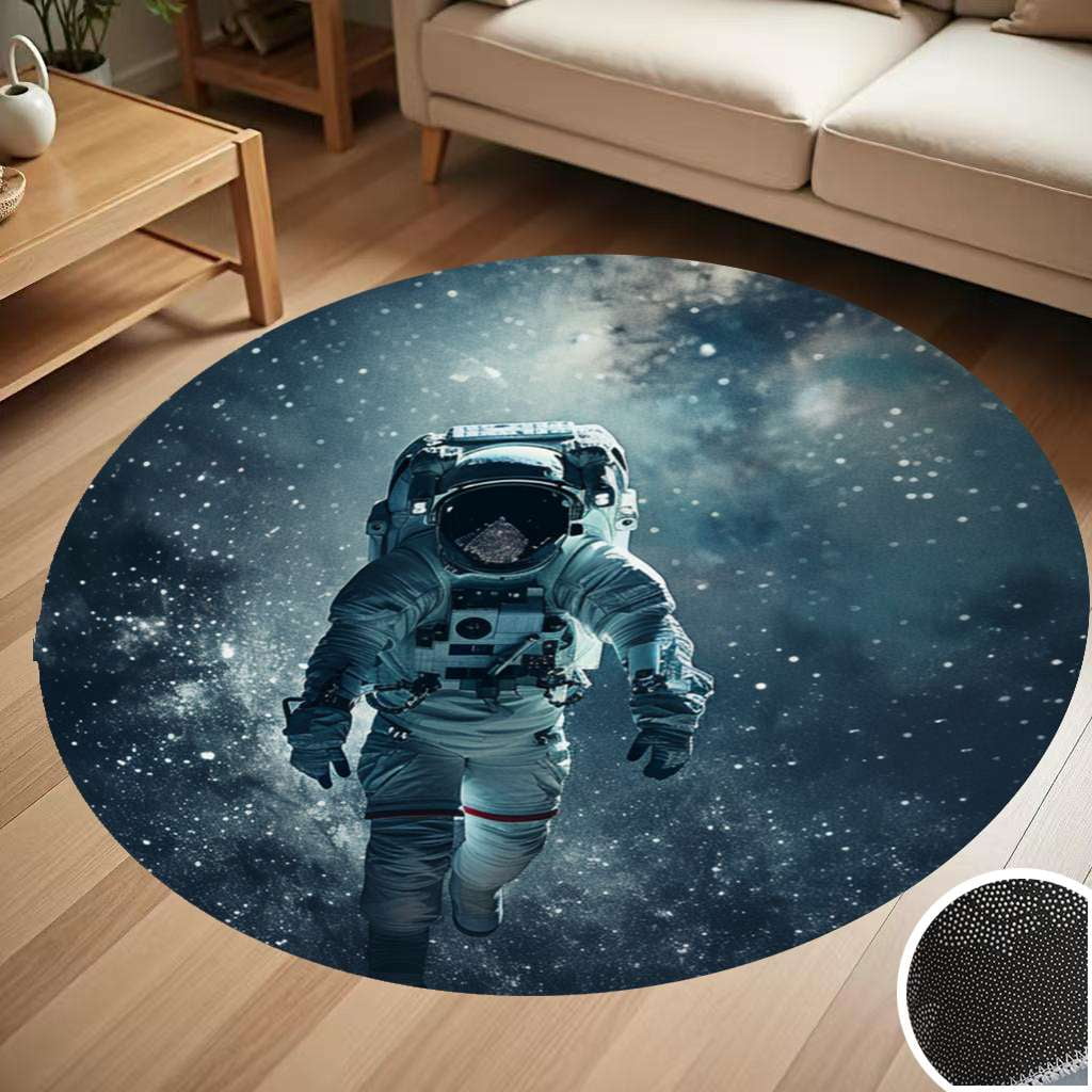 Astronaut Space Odyssey Round Carpet Living Room Bedroom Home ...