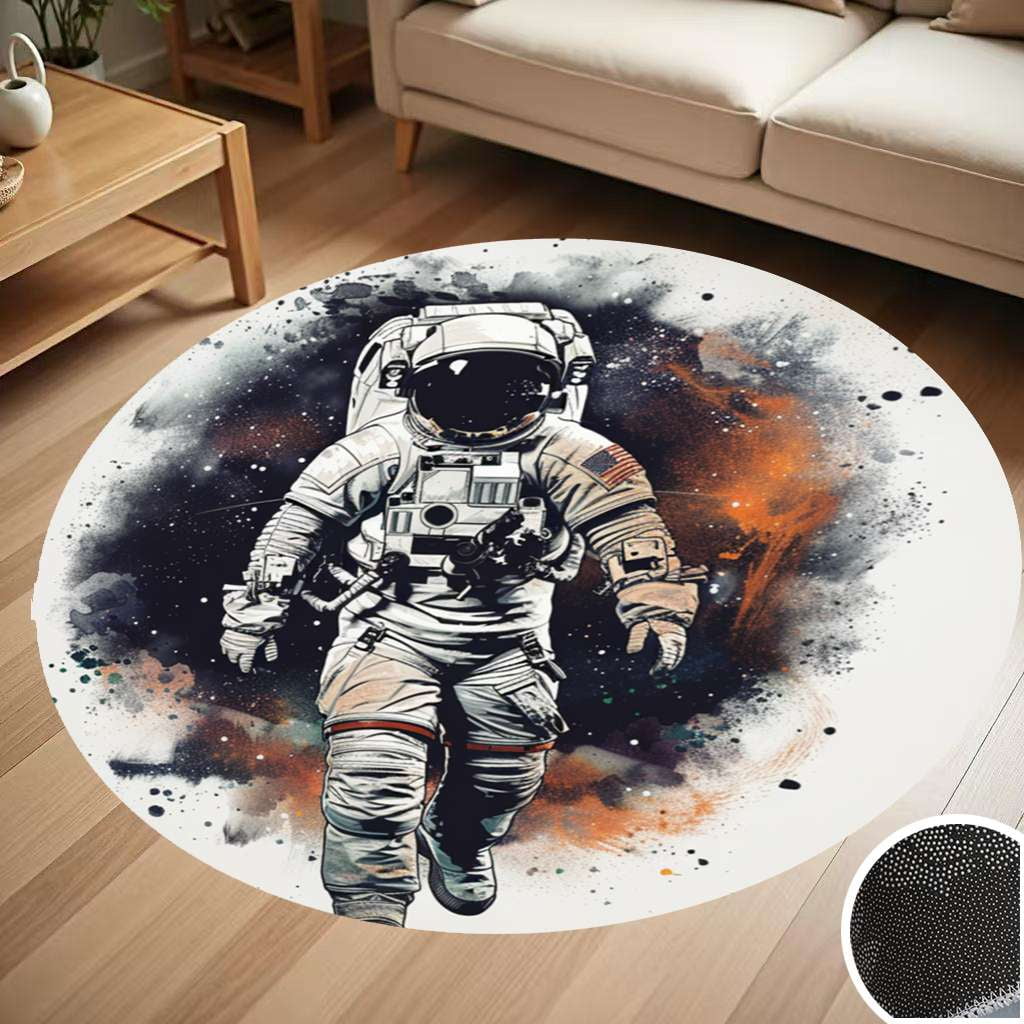 Astronaut Space Odyssey Round Carpet Living Room Bedroom Home ...