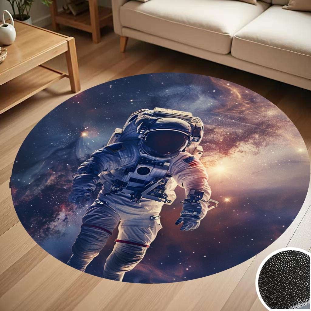 Astronaut Space Odyssey Round Carpet Living Room Bedroom Home ...