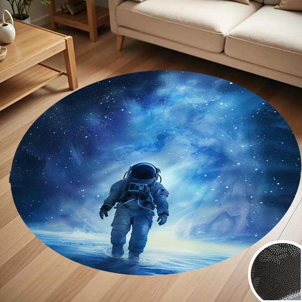 Astronaut Space Odyssey Round Carpet Living Room Bedroom Home ...