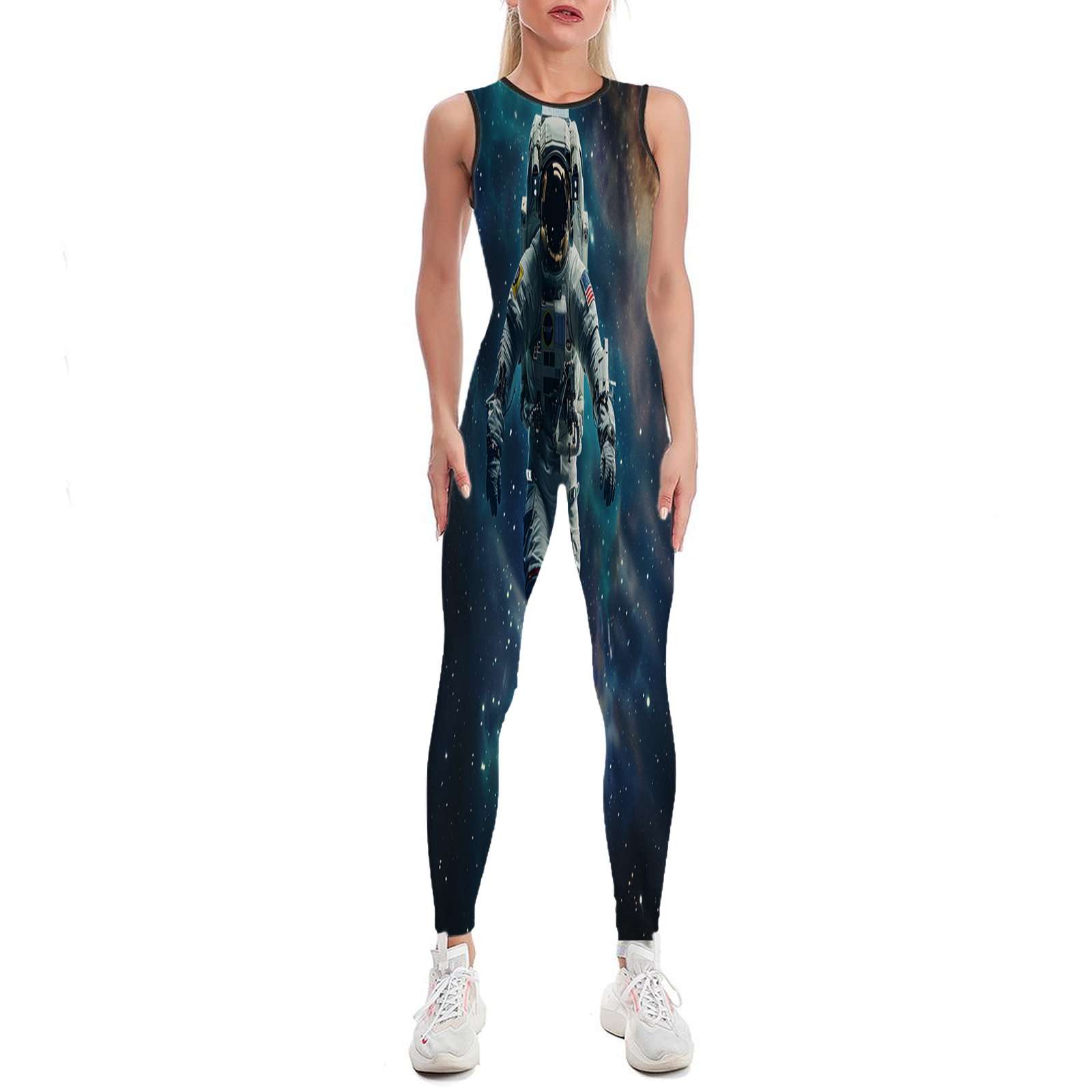 Astronaut Space Odyssey Women's One Piece Yoga Jumpsuits Leggings ...