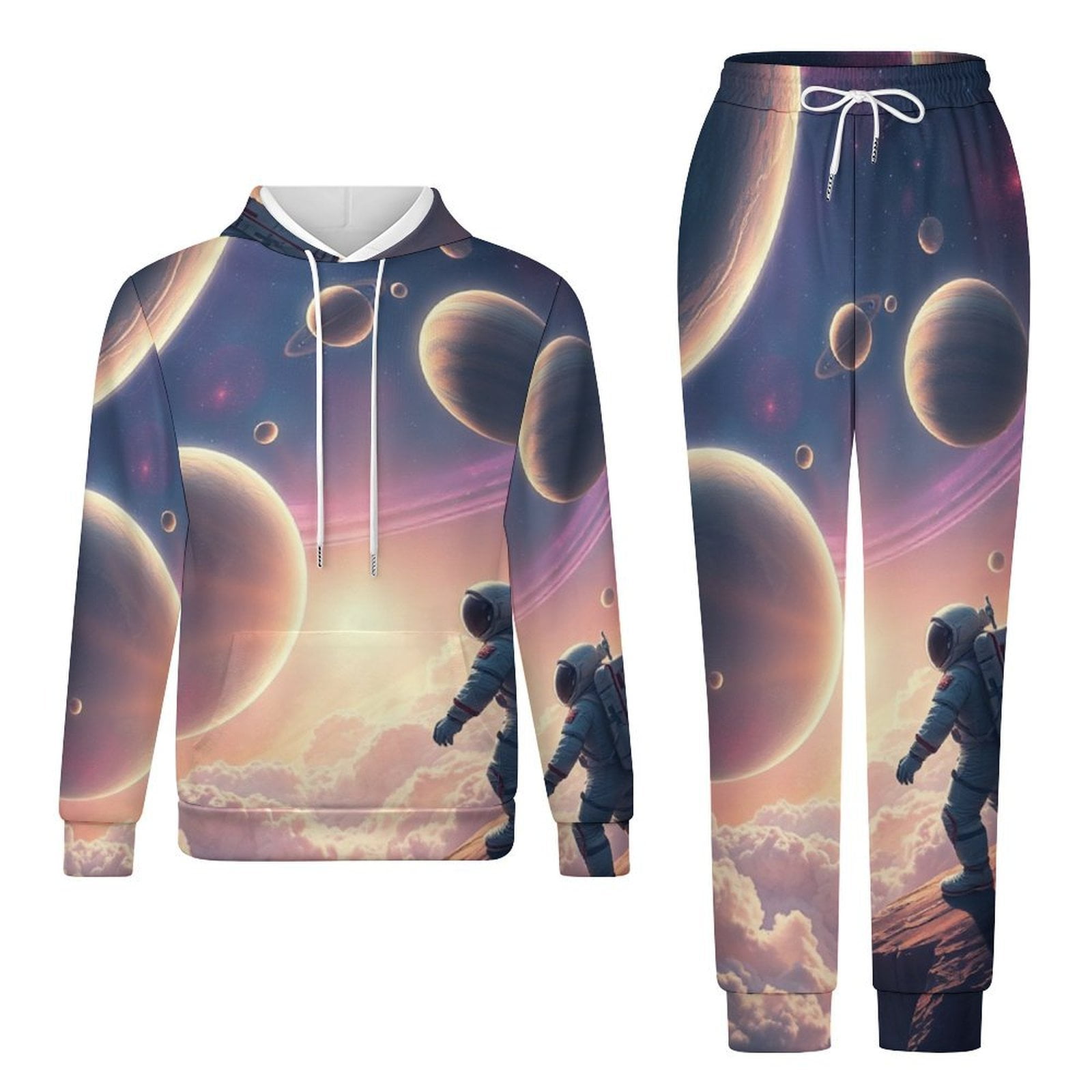 Astronaut Space Planets(2) Hoodie Pant Suits Men Women Hooded ...