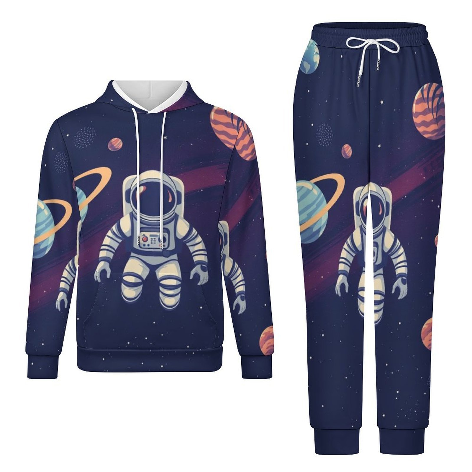 Astronaut Space Planets(3) Hoodie And Pants Set Tracksuit Men Women ...