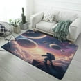 Astronaut Space Planets Carpet Rug for Home Living Room Bedroom Sofa ...